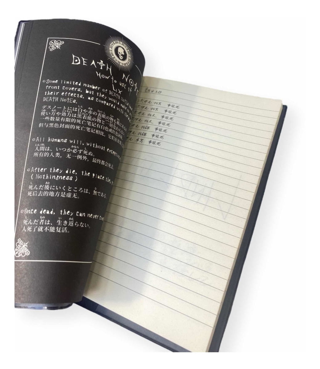 Cuaderno Libreta Death Note Anime Light Yagami Ryuk + Pluma – MundoGeek