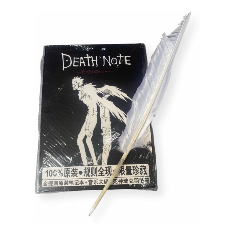 Cuaderno Libreta Death Note Anime Light Yagami Ryuk + Pluma – MundoGeek