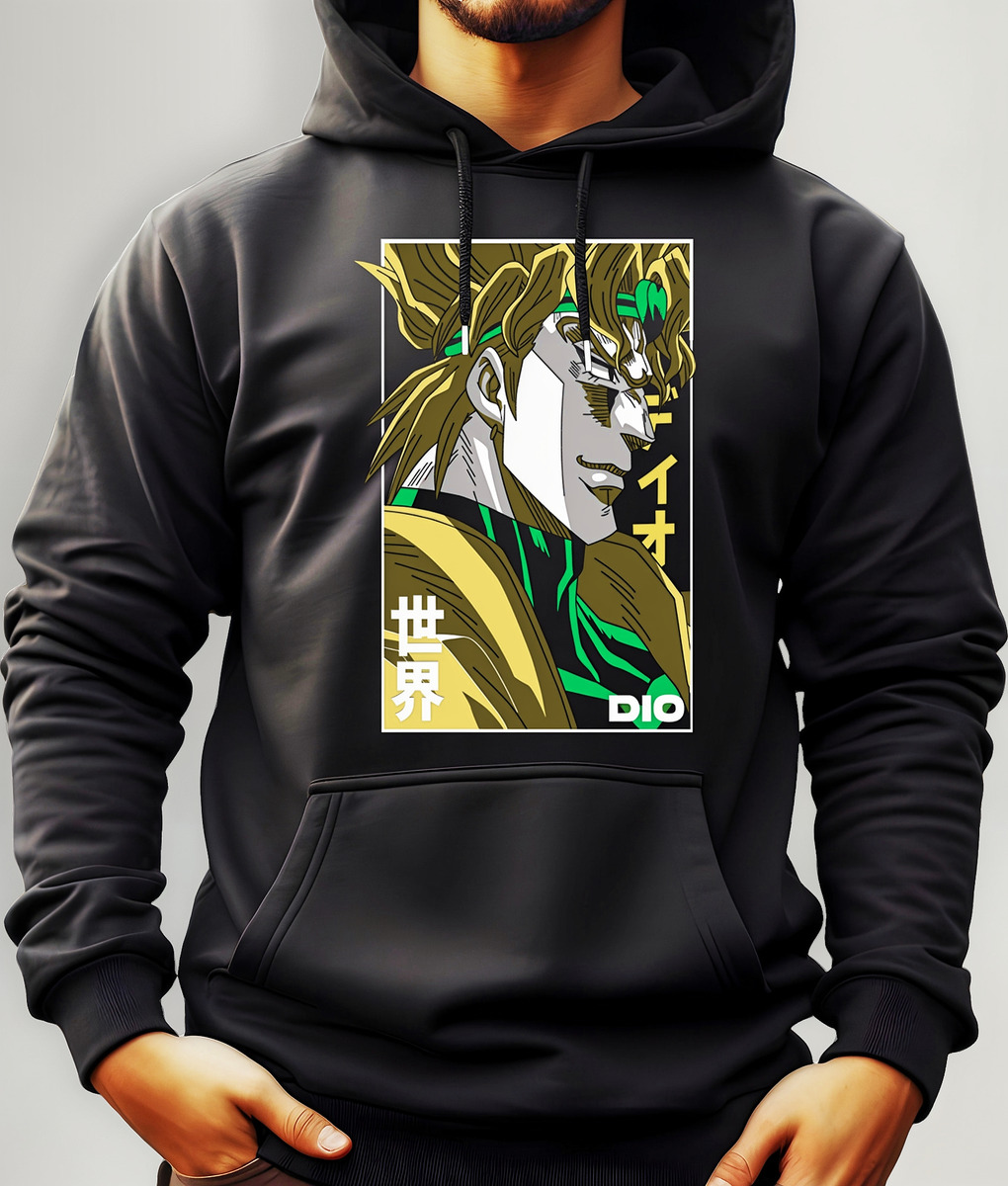 Buzo Canguro Con Capucha Anime Dio Jojos Mundogeek – MundoGeek